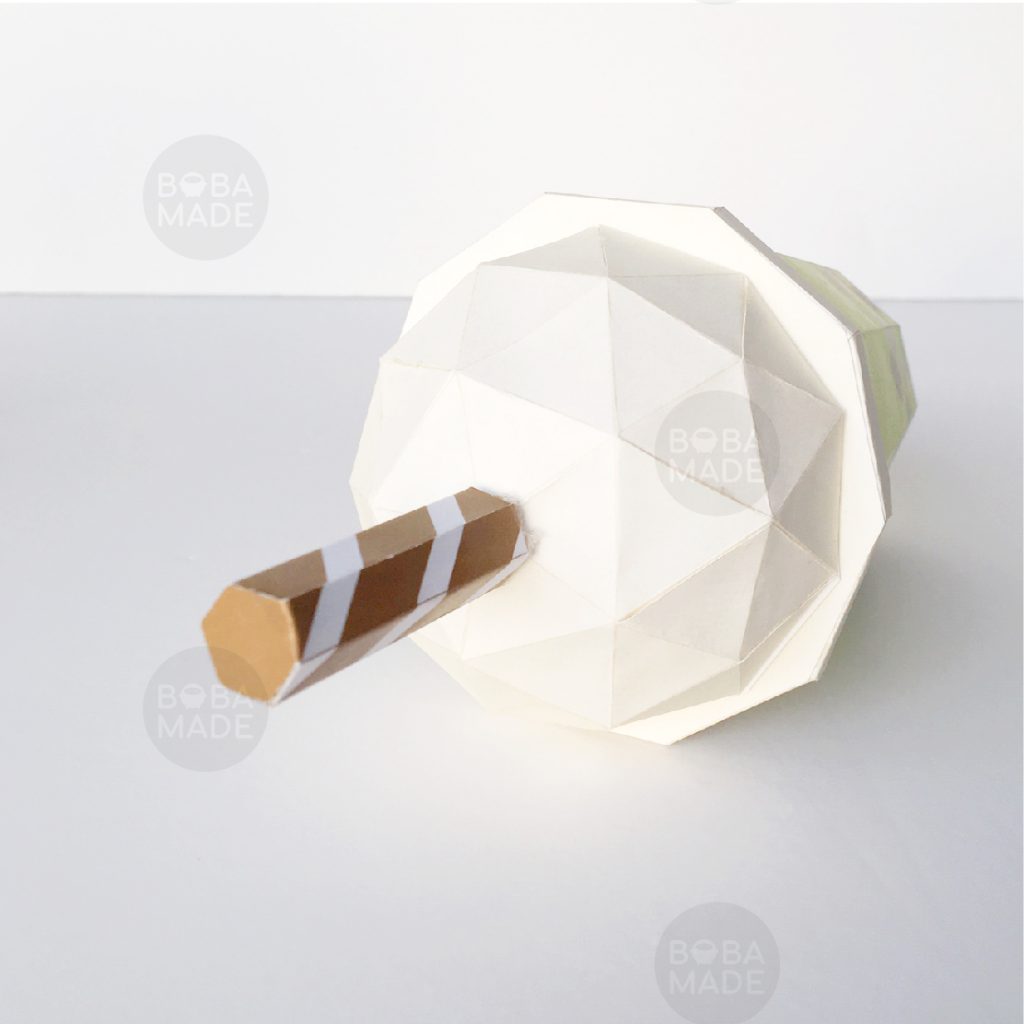 Boba Tea Origami Template - Full Size - Boba Made